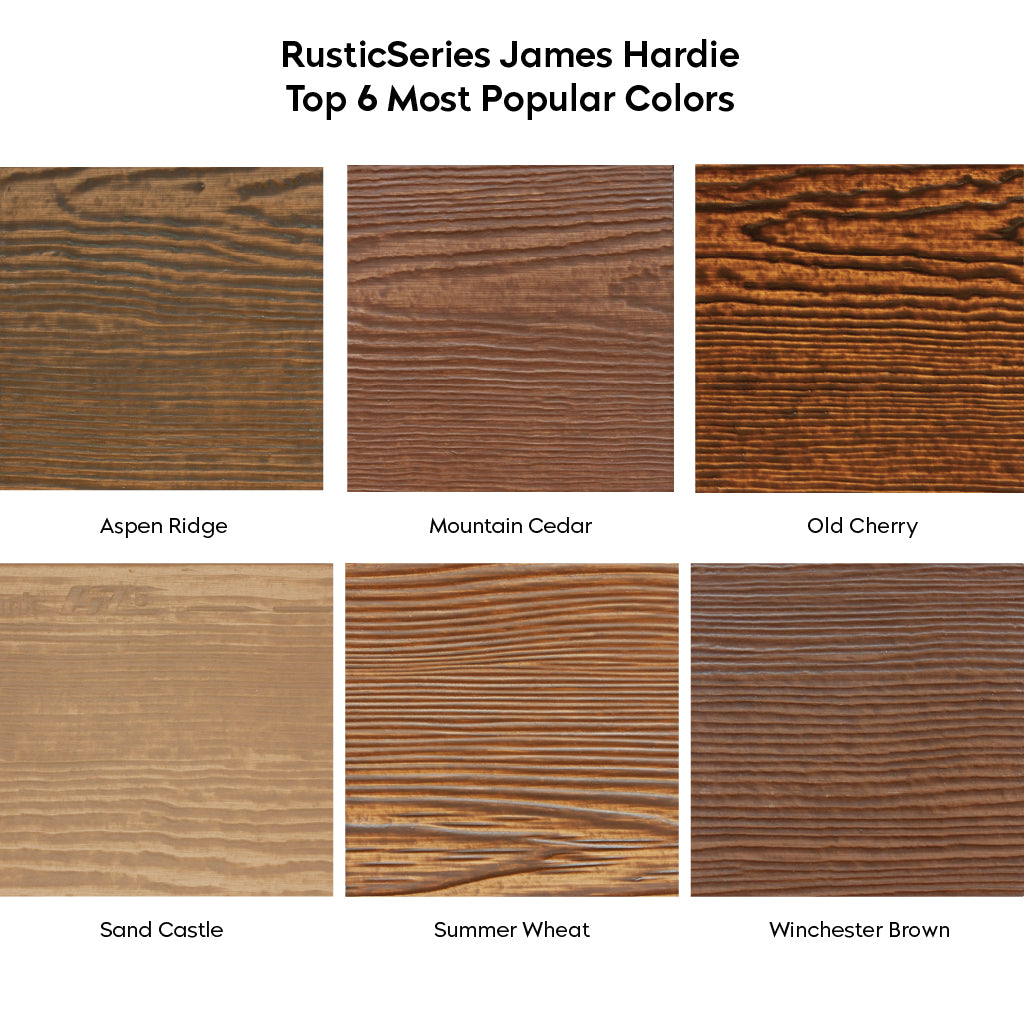 RusticSeries James Hardie Top 6 Colors